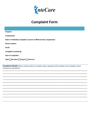 Fillable Online Sample Complaint Letter TemplateUSAGovHow to File a ...