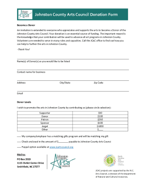 Fillable Online FREE 4+ Nonprofit Donation Forms in PDFMS WordFREE 4 ...