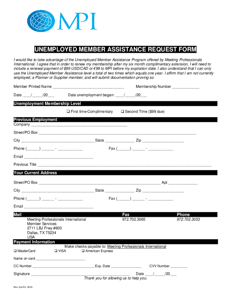 Fillable Online Emergency Cash Assistance for UnemployedThe Full Guide ...