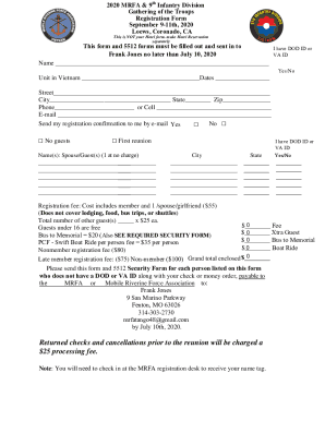 Fillable Online 9TH INFANTRY DIVISION - tioh.army.mil Fax Email Print ...