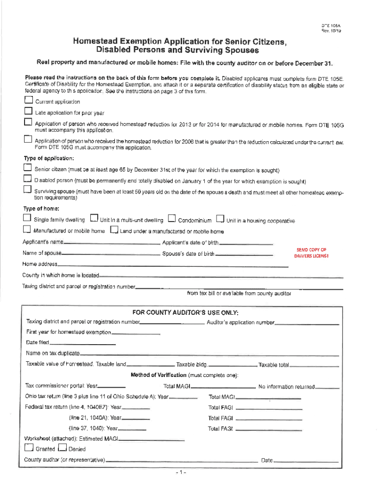 Fillable Online DTE 105E Rev. 10/19 Certificate of Disability for the ...