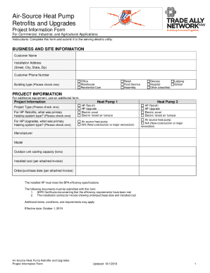 Fillable Online Documentation of heat pump retrofits in multi-unit ... Fax Email Print - pdfFiller