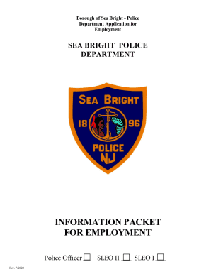 Fillable Online Departments Police Department Police Officers - Sea ...