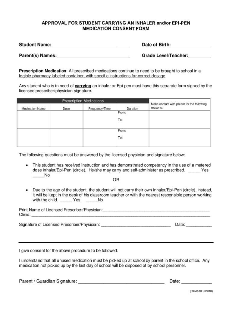 Fillable Online AUTHORIZATION FORM FOR MEDICATION ADMINISTRATION 2020 ...