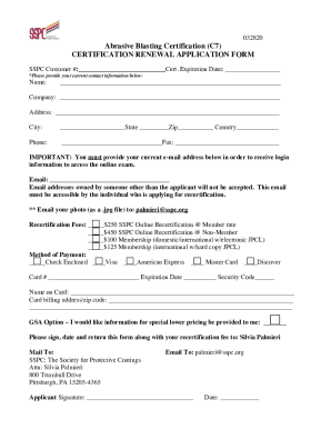 Fillable Online C7 ReCert Application Form 032820.docx Fax Email Print ...