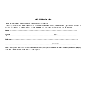 Fillable Online Model Gift Aid Form Template from Inland Revenue Fax ...