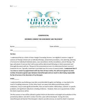 Fillable Online Psychotherapy Informed Consent Form Template JotForm ...