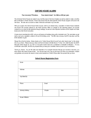 Fillable Online Alumni Registration Form.2 Fax Email Print - pdfFiller