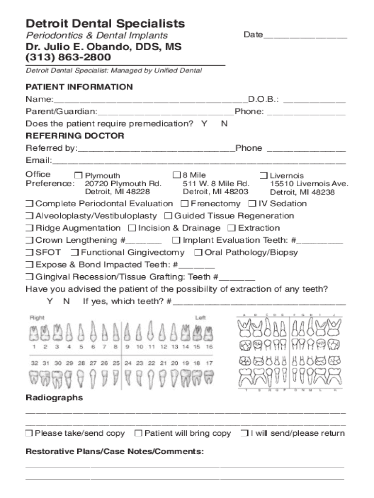 Fillable Online Oral Surgery Consent Form Desired Benefits of Wisdom ...
