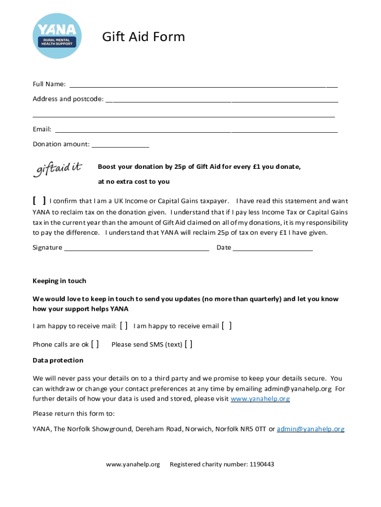 Fillable Online Claiming Gift Aid as a charity or CASC - GOV.UKCharity ...