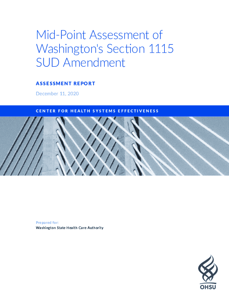 Fillable Online 1115 waiver amendment summary - Washington State Health ...