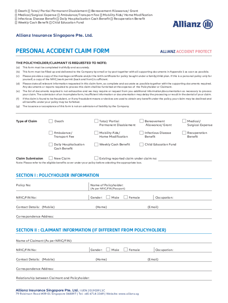 Fillable Online Allianz-Accident-Protect-PA-Claim-Form.pdf Fax Email ...