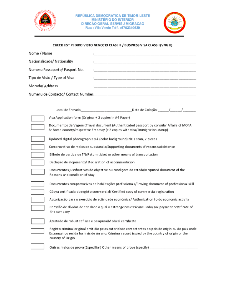 Fillable Online migracao gov New visa applications Immigration Service ...