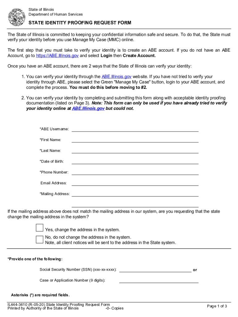 2020-2025 Form IL DHS IL444-3610 Fill Online, Printable, Fillable ...