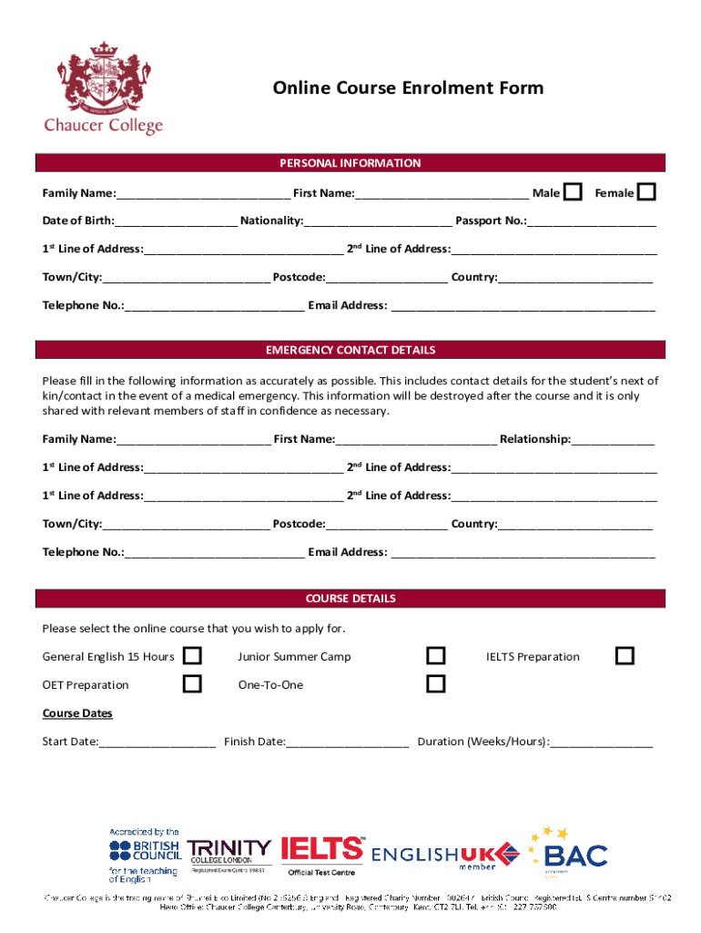 Fillable Online * Address Line 1 Address Line 2 * City State * Postal ...