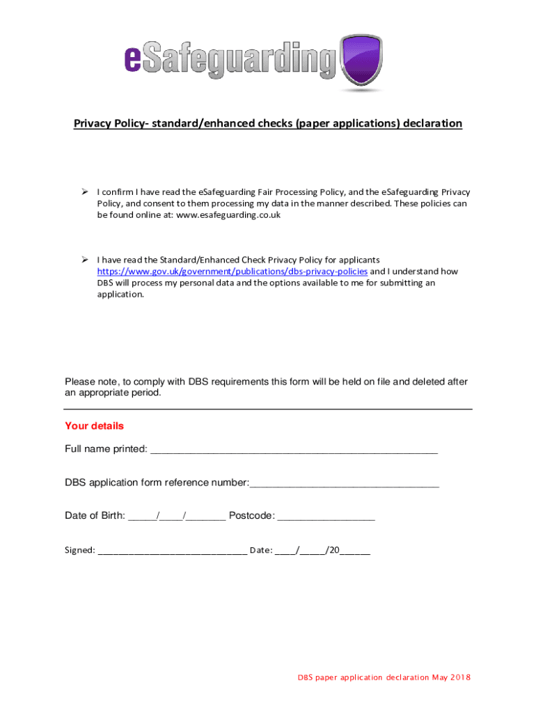 Fillable Online Filling in your DBS Application online - volunteering opportunity Fax Email ...