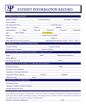 Fillable Online Casper Patient Registration Form Fax Email Print ...