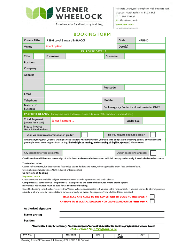 Fillable Online 4 Best HACCP Certification Training Course 2021 ...