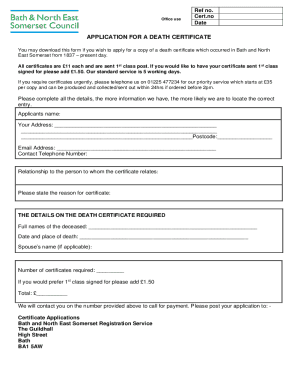 Fillable Online How to Get a Death CertificateNolo37 Blank Death ...