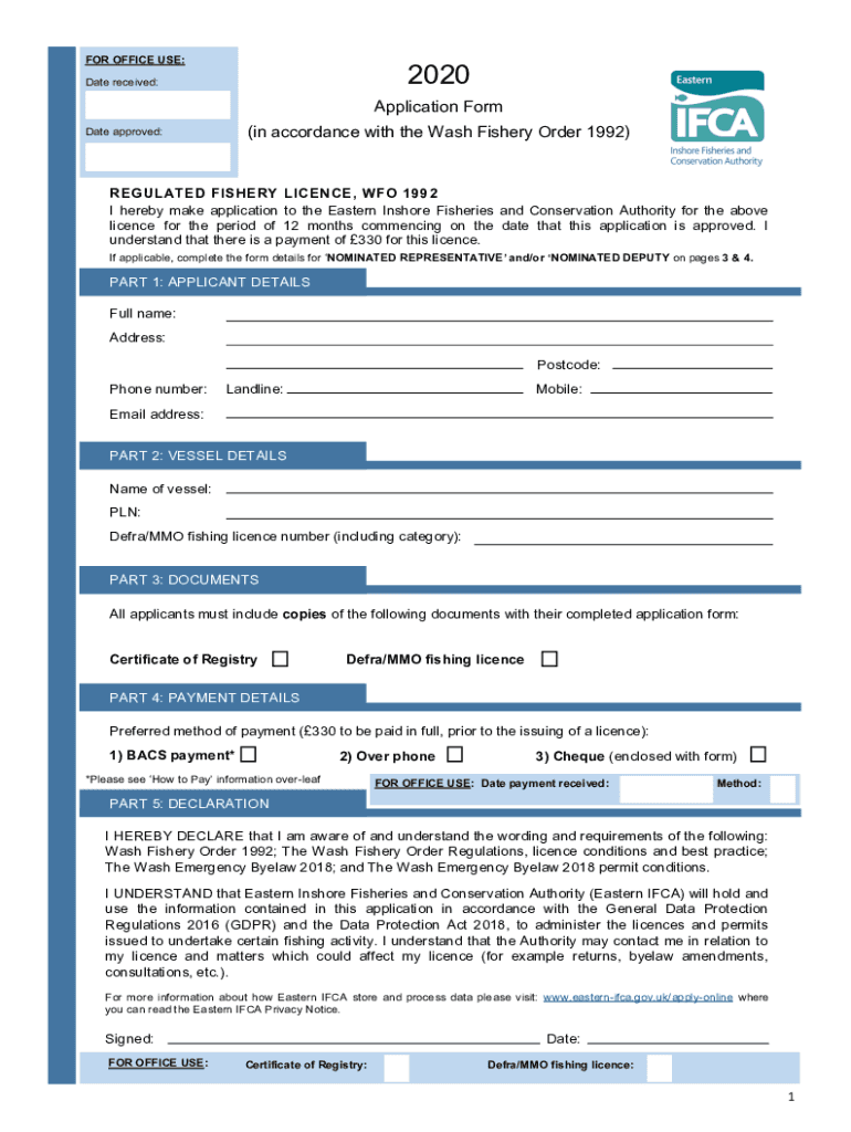 Fillable Online East Anglia ONE North and East Anglia TWO Offshore ...