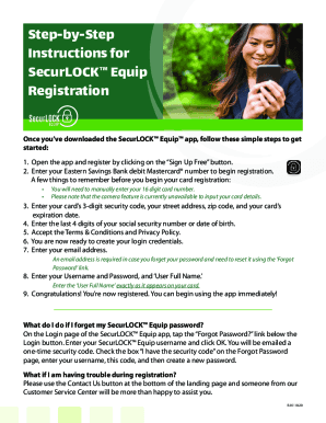 Fillable Online Step-by-Step Instructions for SecurLOCK Equip ...