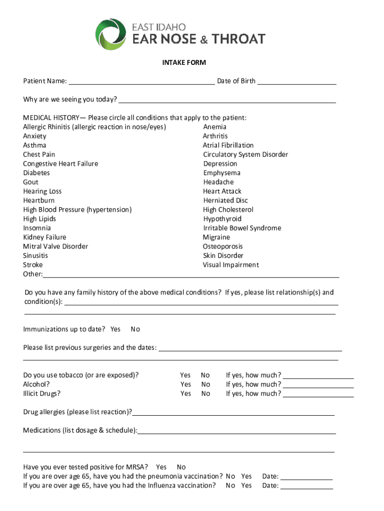 Fillable Online PATIENT INTRODUCTION FORM - Lite Recovery Fax Email ...