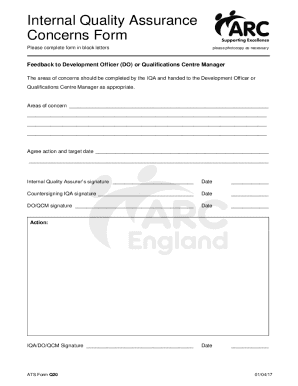 Fillable Online arcuk org What should IQA arrangements include ...