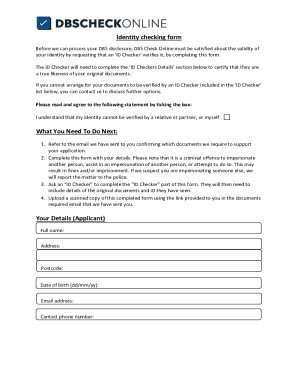 Fillable Online Identity Checking Form (ICF) - Ofsted DBS Application ...