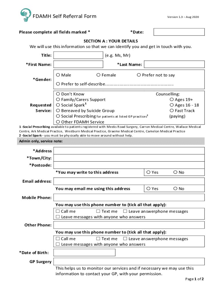Fillable Online Please complete all fields marked * Fax Email Print - pdfFiller