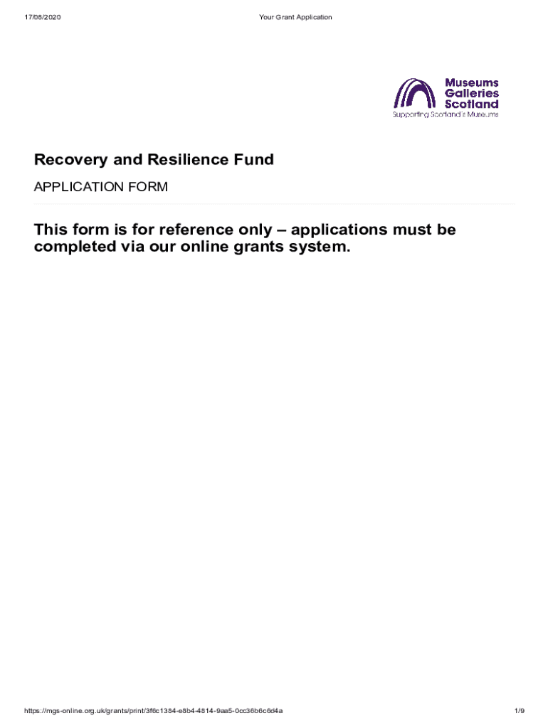 Fillable Online Application guidance: National Lottery Grants for ...