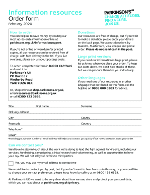 Fillable Online Resource Order Form - FAMIT Fax Email Print - pdfFiller