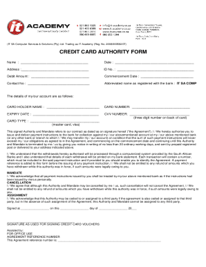 Fillable Online BANK DEBIT ORDER INSTRUCTION FORM/CREDIT REQUEST - IT ...