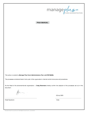 Fillable Online PAIA Manual exemption extended again until 31 December ...