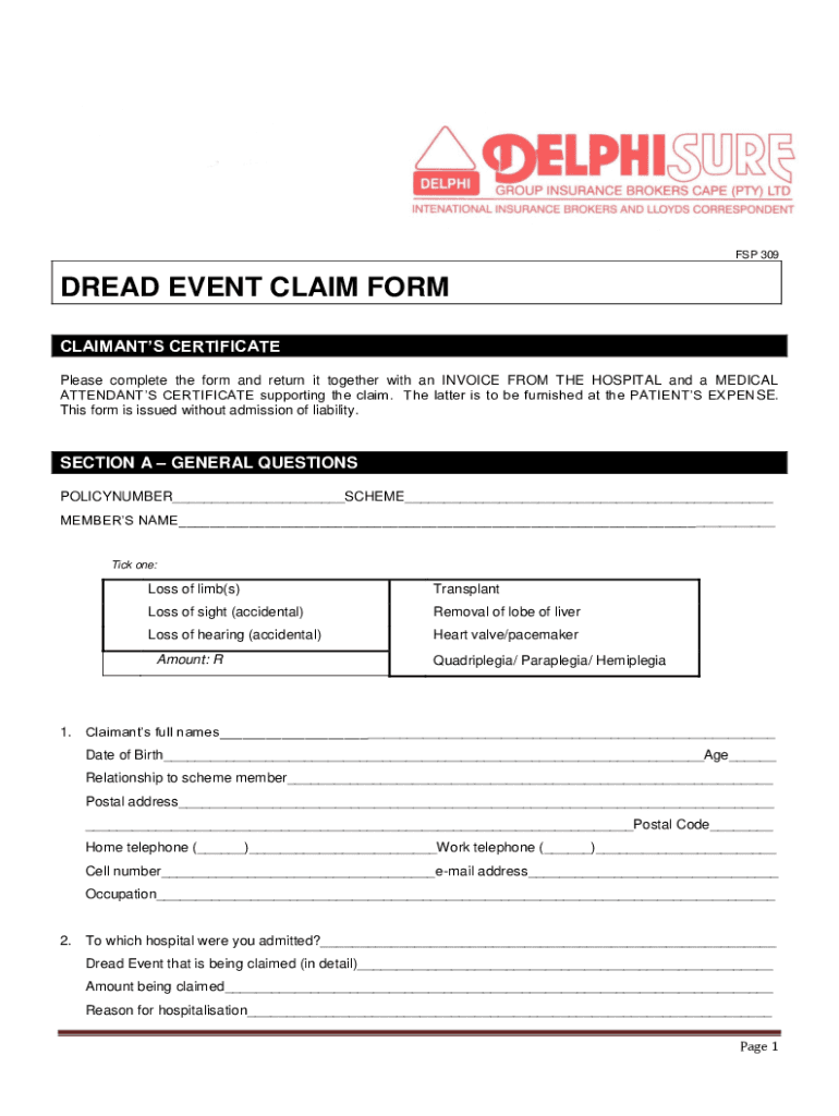 Fillable Online Full Service Partnership (FSP) - Department of Mental ...