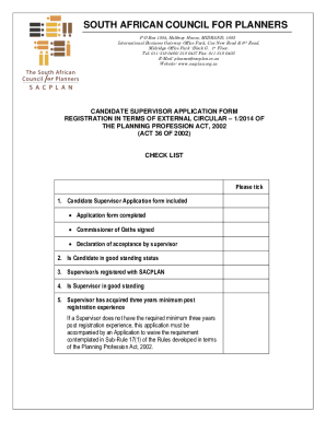 Fillable Online South African Council for Planners (SACPLAN) Bursary ...