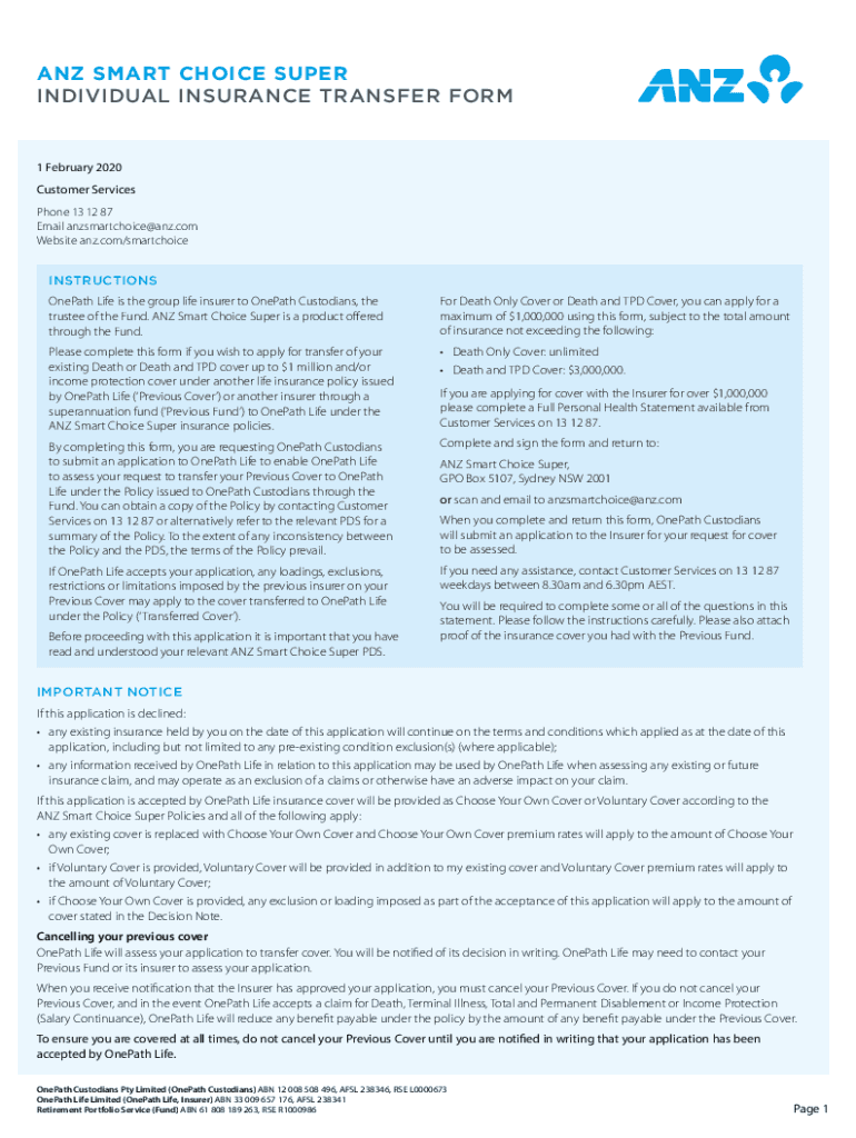 Fillable Online Forms and additional informationANZ Fax Email Print ...
