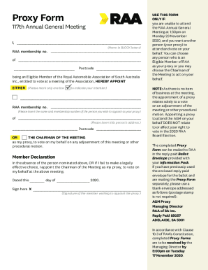 Fillable Online 40+ SAMPLE Proxy Letter Templates in PDFMS WordProxy ...
