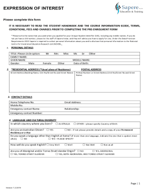 Fillable Online Expression of Interest Samples - PDF Samples of ...