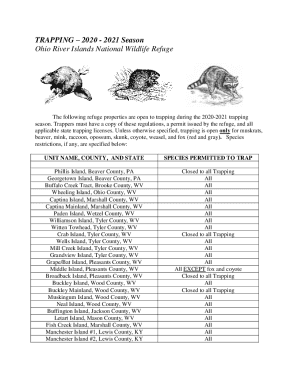 Fillable Online Hunting and Trapping Regulations - Ohio Department of ...