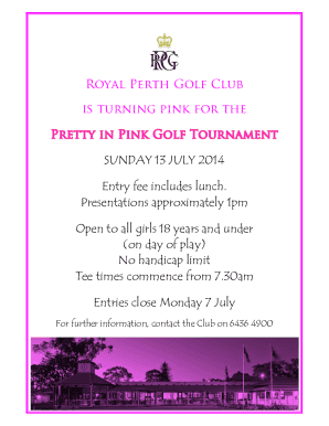 Fillable Online Reciprocal Clubs - Royal Perth Golf ClubHome - Perth ...