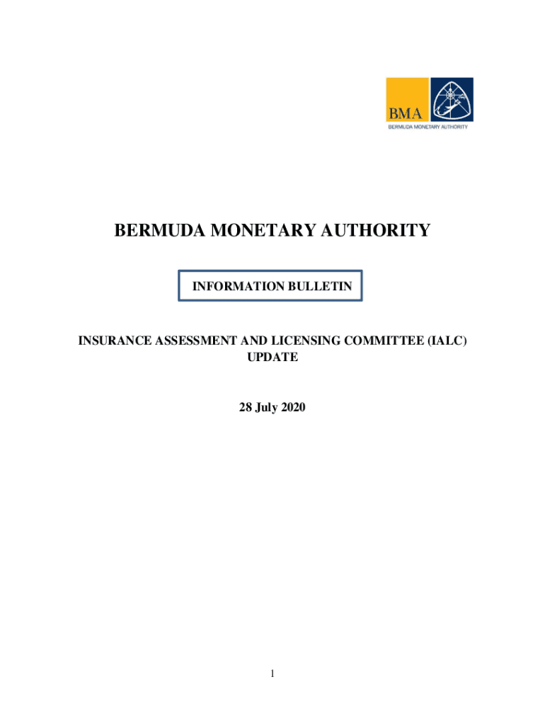 Fillable Online BMA - The Bermuda Monetary Authority Fax Email Print ...