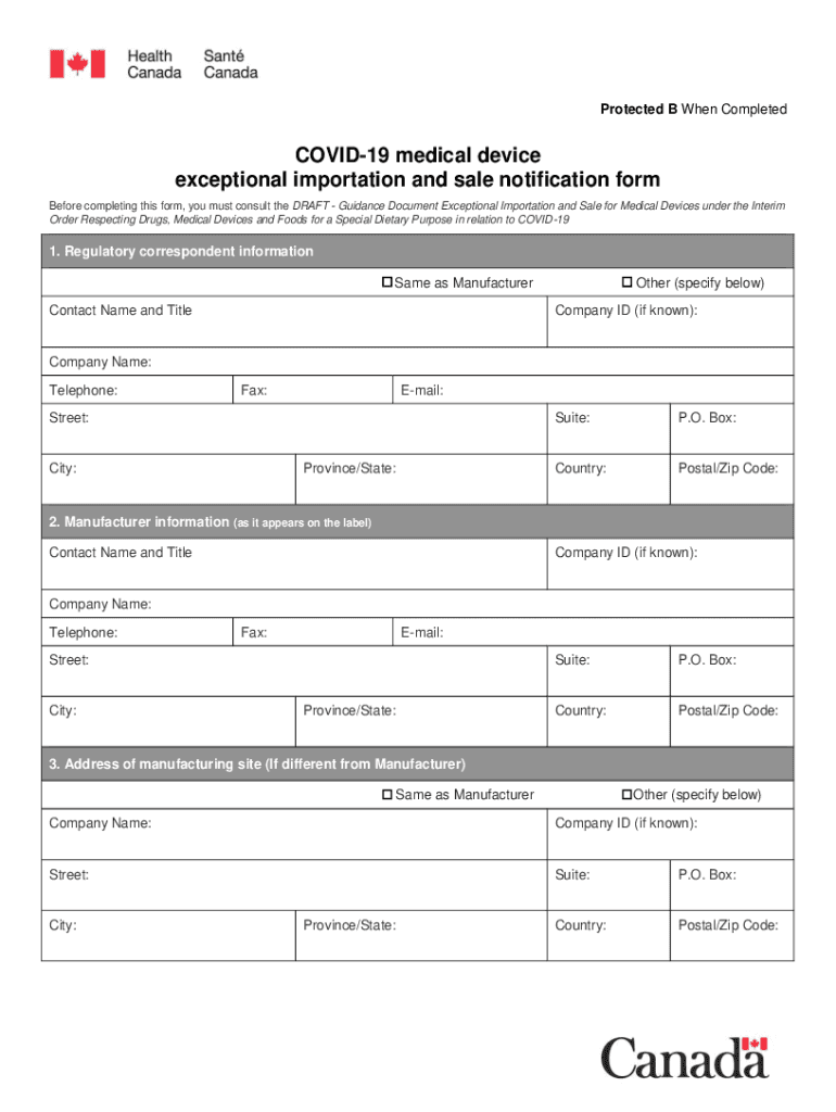 Fillable Online Medical DevicesFDACOVID-19 application form for ...