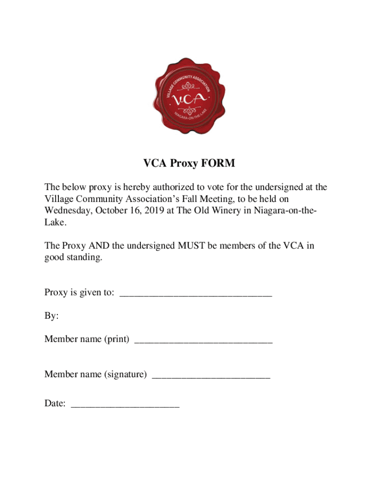 Fillable Online Legal form: AUTHORIZATION OF PROXY TO VOTE SHARES Fax ...