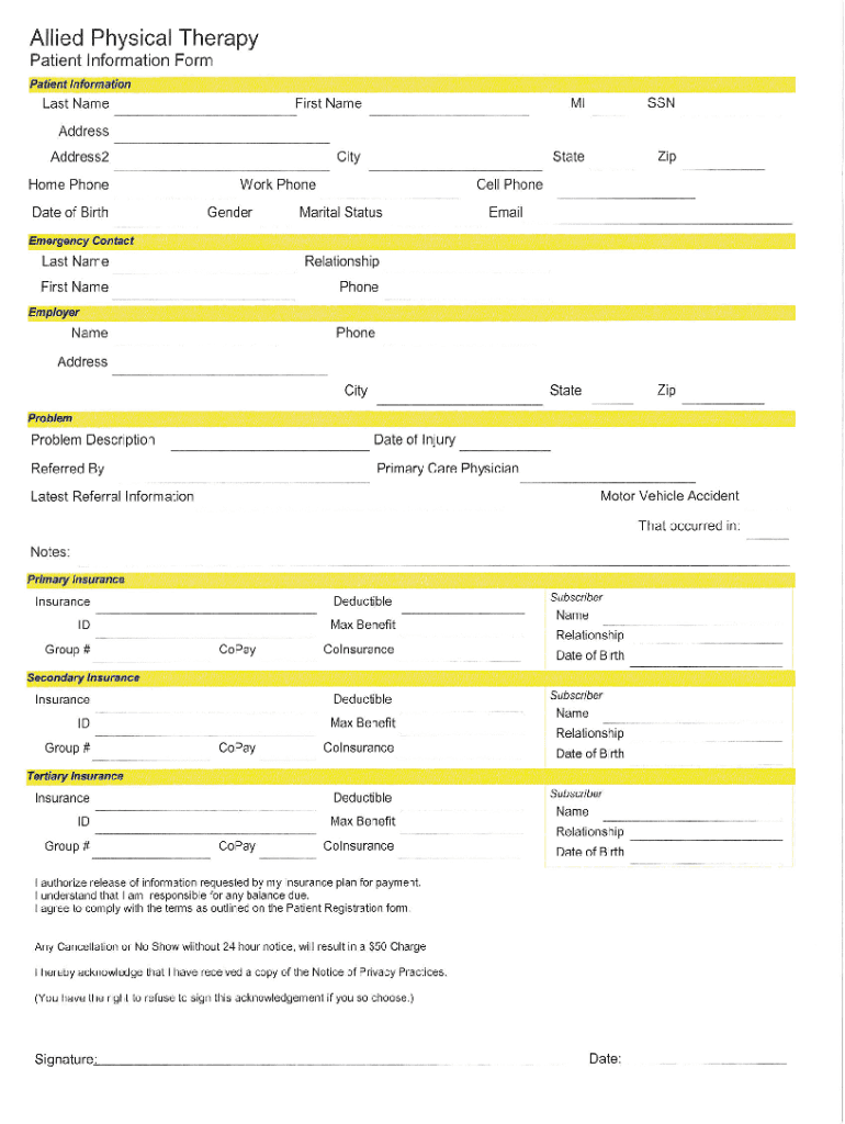 Fillable Online Maryland Spine and Sports Medicine Medical History Form ...