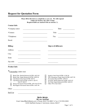 Fillable Online The Simple Request for Quotation (RFQ) Process for ...