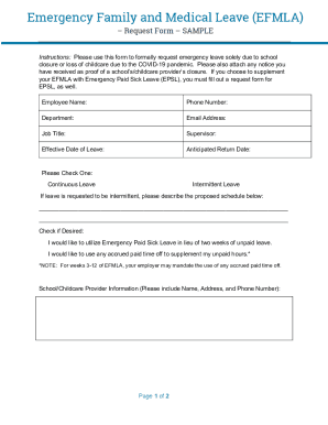 Fillable Online Please use this form to formally request emergency ...