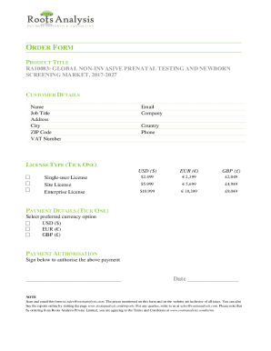 Fillable Online Global Non-Invasive Prenatal Testing and Newborn ...