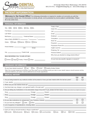 Fillable Online PATIENT REGISTRATION FORM - Home - Nima Skin Institute ...