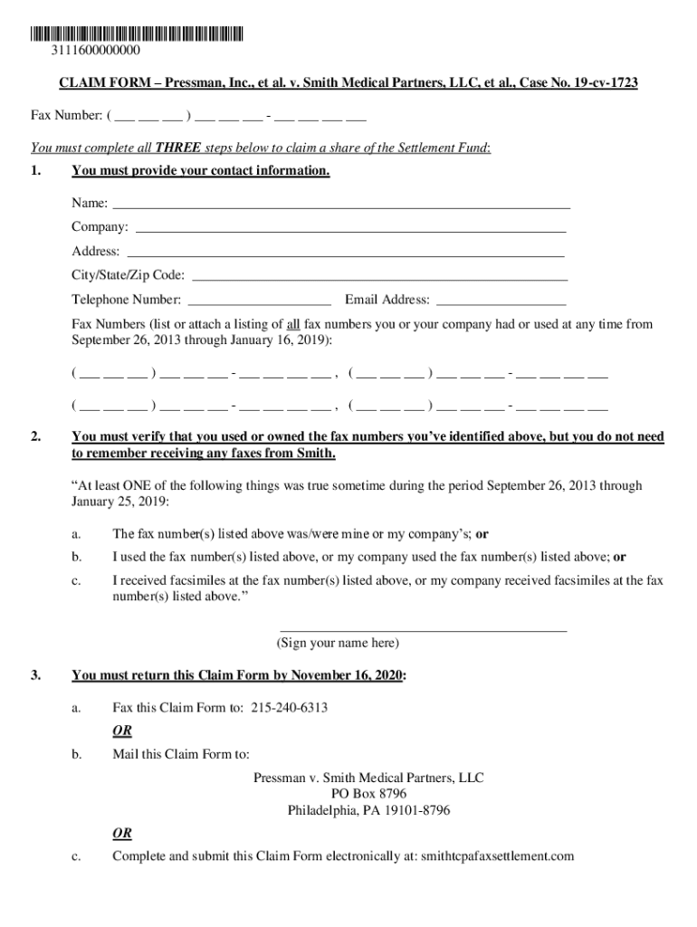 Fillable Online NOTICE OF CLASS ACTION SETTLEMENT IN THE UNITED STATES ...