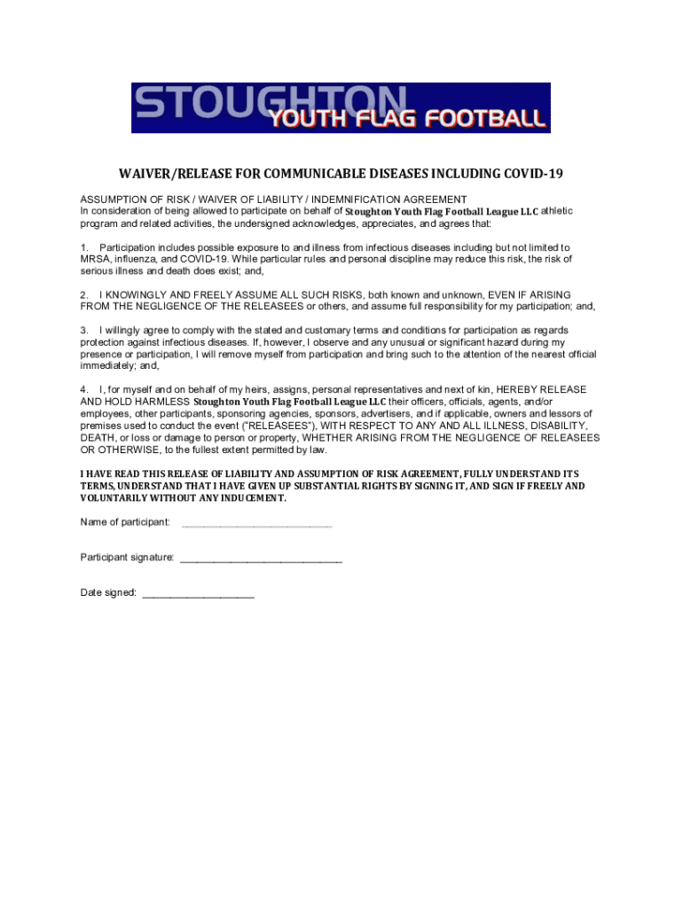 Fillable Online Flag Waiver form.docx Fax Email Print - pdfFiller